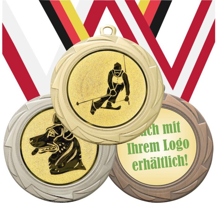 Medaille "Emilio" 70 mm, inkl. Band und Emblem - Böhler Sportpreise GmbH